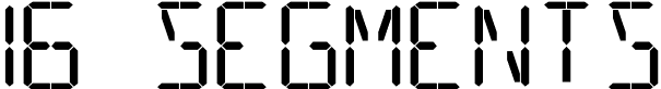 16 Segments Fonte | Visualizar