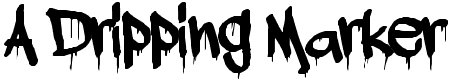 A Dripping Marker Fonte | Criar Logotipo