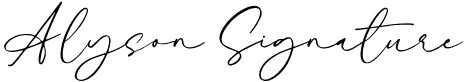 Alyson Signature Fonte | Visualizar