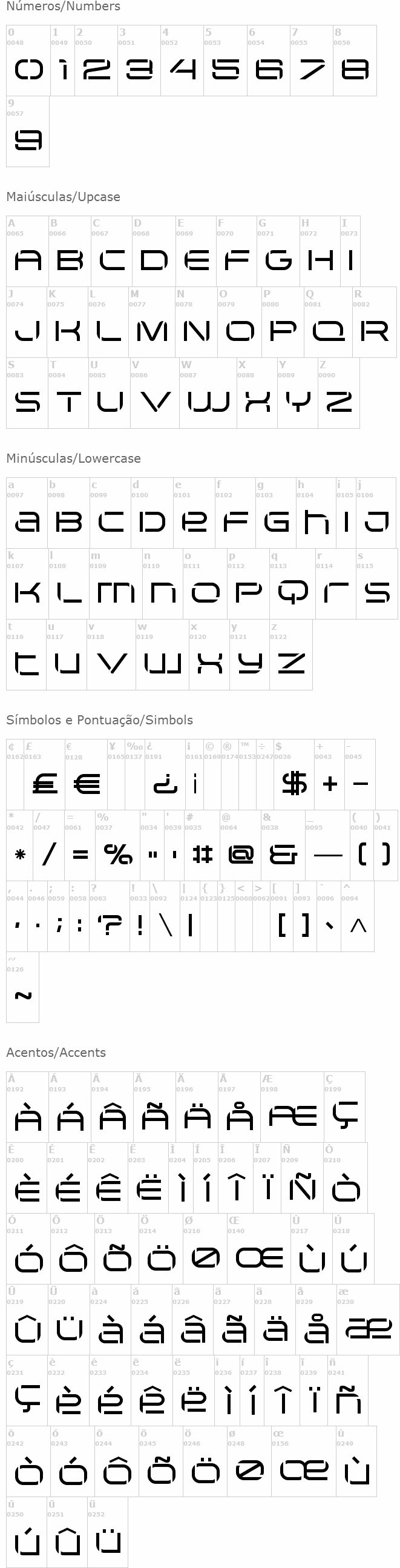 Arkitech Stencil Fonte | Visualizar