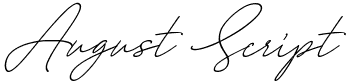 August Script Fonte | Visualizar