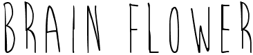 Brain Flower Fonte | Visualizar