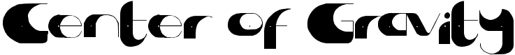 Center of Gravity Fonte | Visualizar