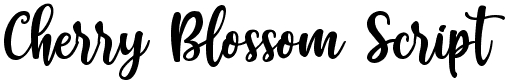 Cherry Blossom Script Fonte | Visualizar