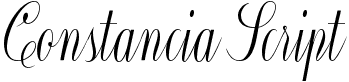 Constancia Script Fonte | Visualizar