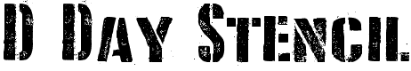 D Day Stencil Fonte | Visualizar