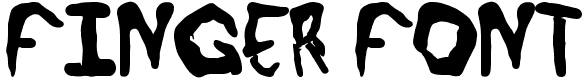 Finger font Fonte | Visualizar