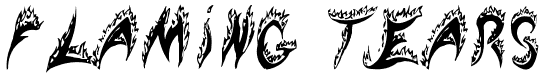 Flaming Tears Fonte | Visualizar