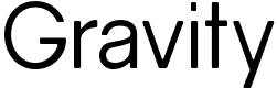 Gravity Fonte | Visualizar
