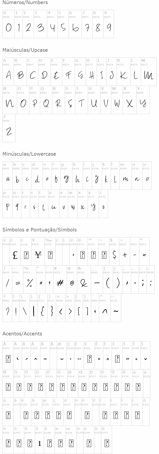 Hand Note Fonte | Visualizar