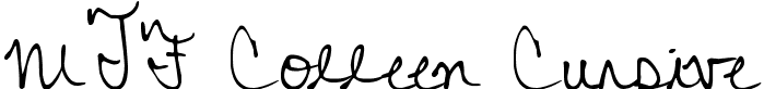 MTF Colleen Cursive Fonte | Visualizar