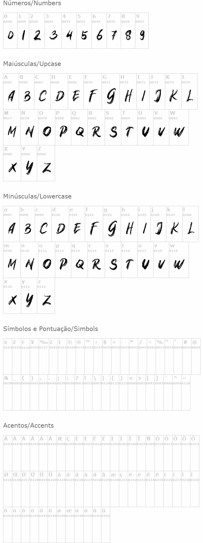 Native Brush Fonte | Visualizar