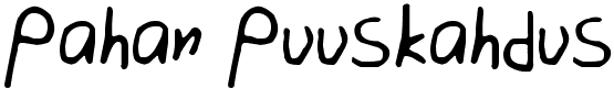 Pahan Puuskahdus Fonte | Visualizar