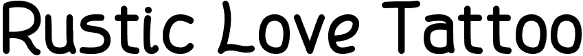 Rustic Love Tattoo Fonte | Visualizar