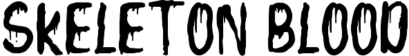 Skeleton Blood Fonte | Criar Logotipo