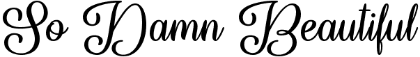 So Damn Beautiful Fonte | Visualizar