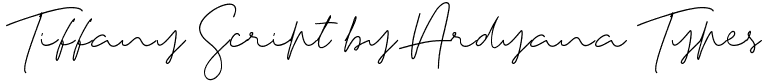 Tiffany Script by Ardyana Types Fonte | Criar Logotipo