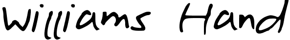 Williams Hand Fonte | Visualizar