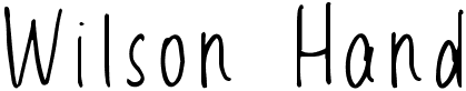 Wilson Hand Fonte | Visualizar